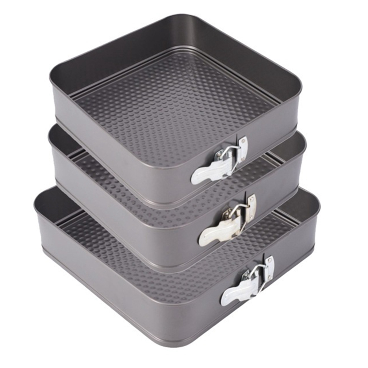 Cheesecake Baking Pan Spring Non-Stick Metal Square Baking Mold Spring ...