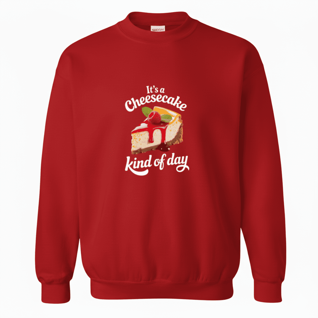Cheesecake Kind of Day Sweet Dessert Mood Lover Sweatshirt, up to size ...