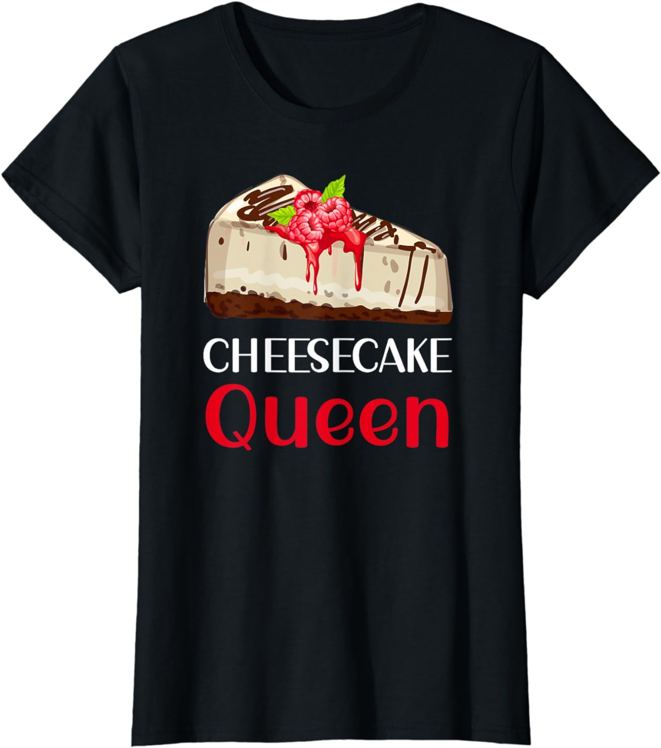 Cheesecake Queen - Funny Cheesecake Pun Jokes T-Shirt - Walmart.com
