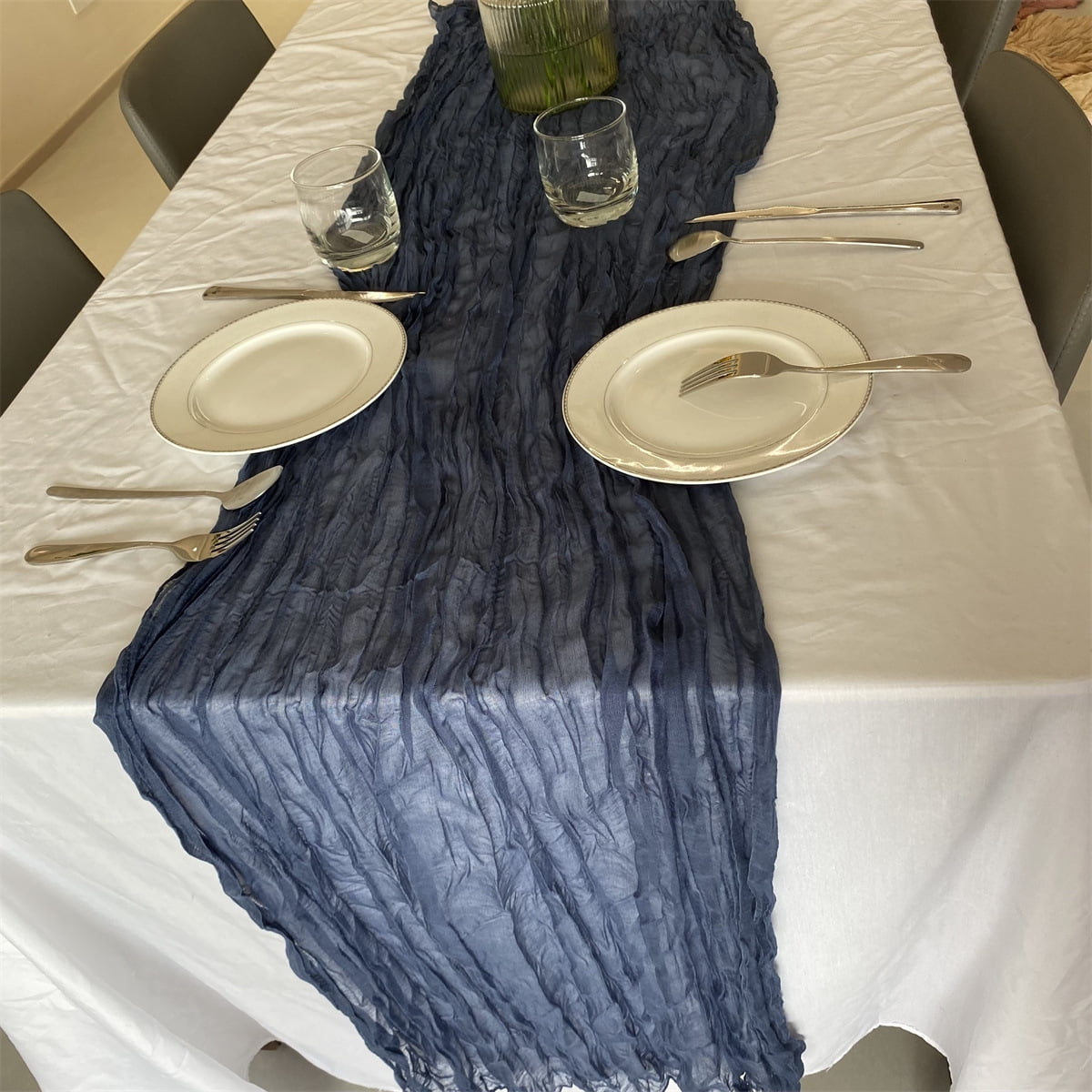 Cheesecloth Table Runner 13.2ft Boho Gauze Cheese Cloth Table Runner ...