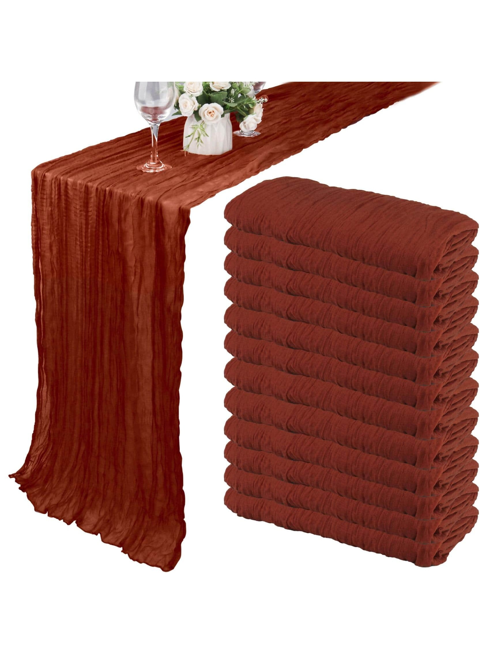 Cheesecloth Table Runner 35x120 Inch / 35x157 Inch Boho Gauze Table ...