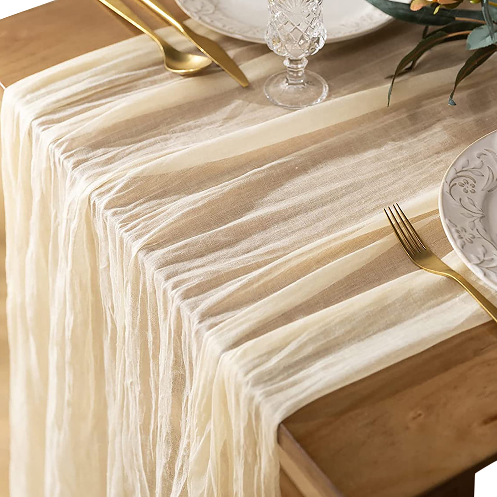 Cheesecloth Table Runner Boho Gauze Cheese Cloth Table Runner For ...