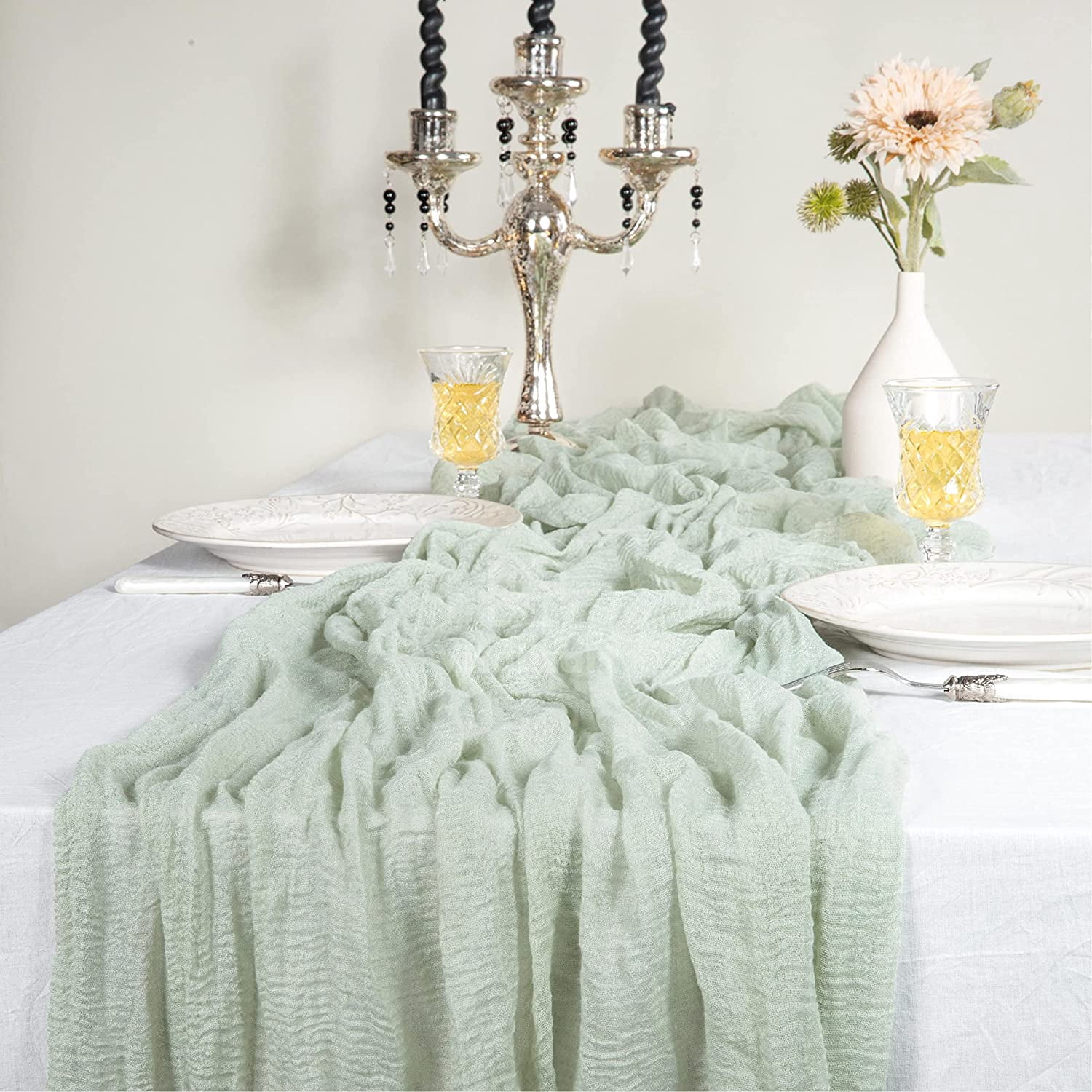 Cheesecloth Table Runner Cheese Cloth Gauze Tablecloth 35 x 157 Inches ...
