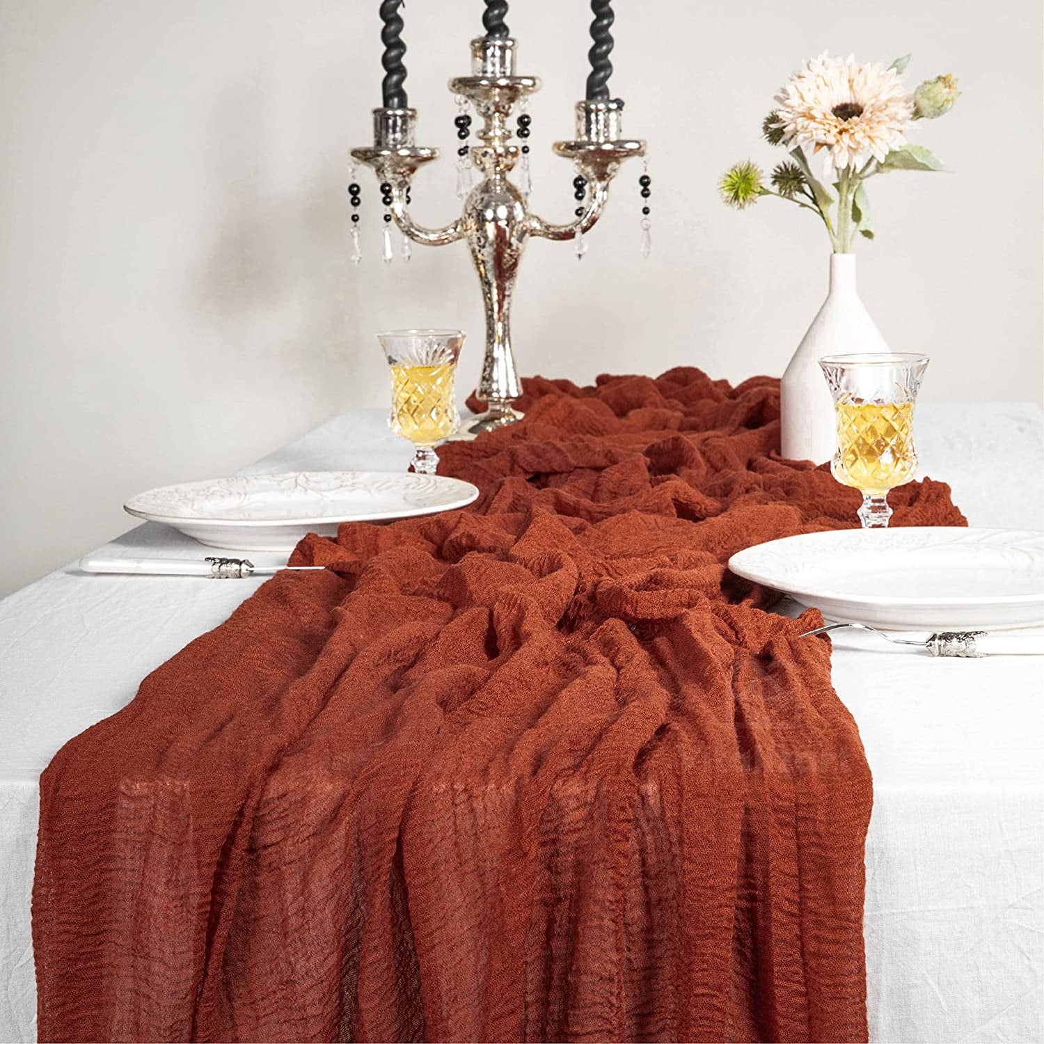 Cheesecloth Table Runner Cheese Cloth Gauze Tablecloth 35 x 157 Inches ...