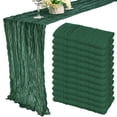 Cheesecloth Table Runner Dark Green 35" x 120" Party Decor - Walmart.com