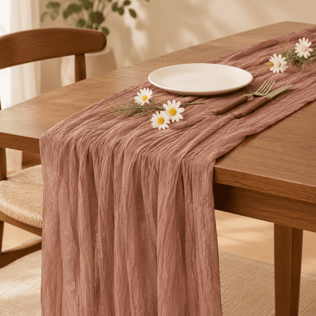 Cheesecloth Table Runner Fall Boho Wedding Birthday Party Home Decor ...