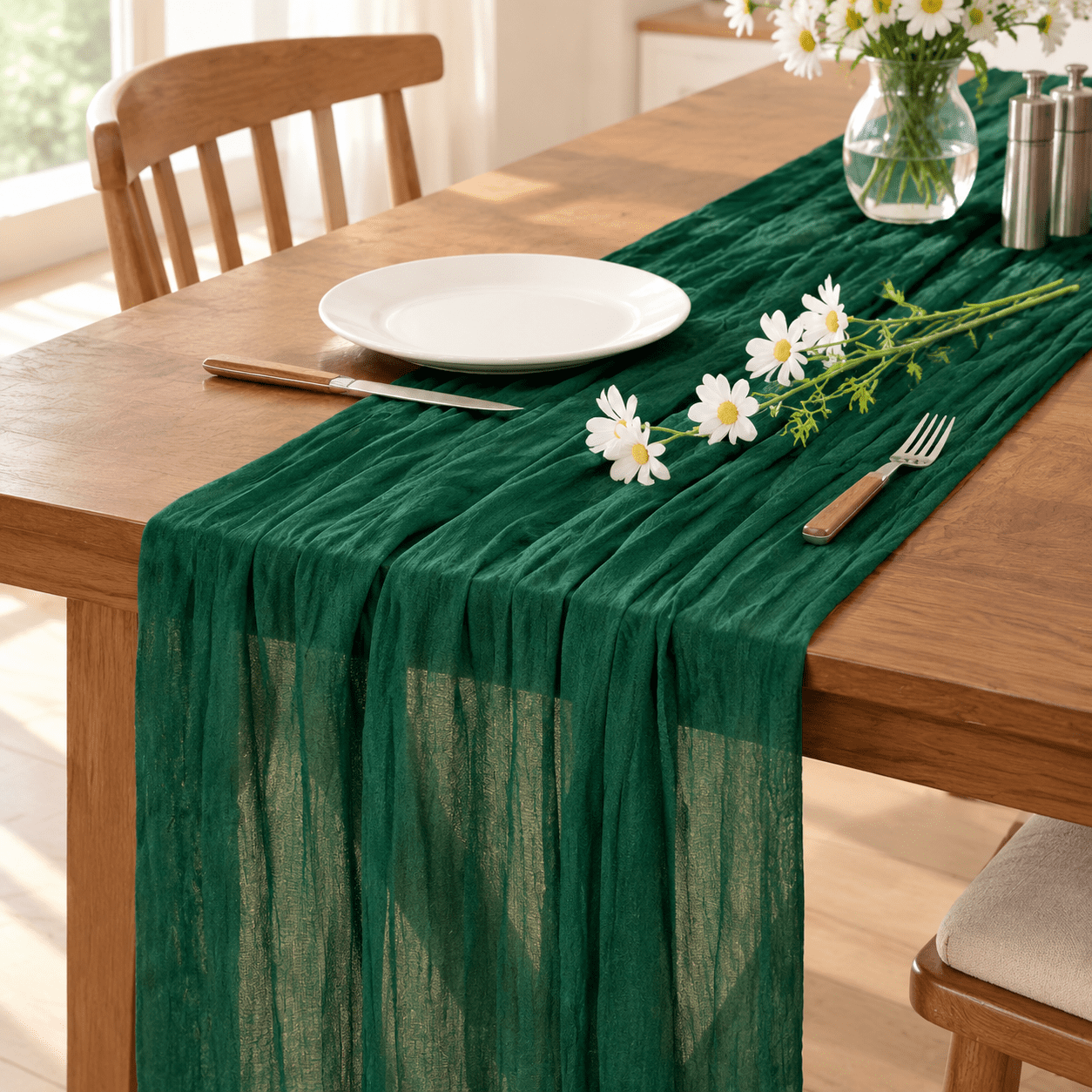 Cheesecloth Table Runner Fall Boho Wedding Birthday Party Home Decor ...