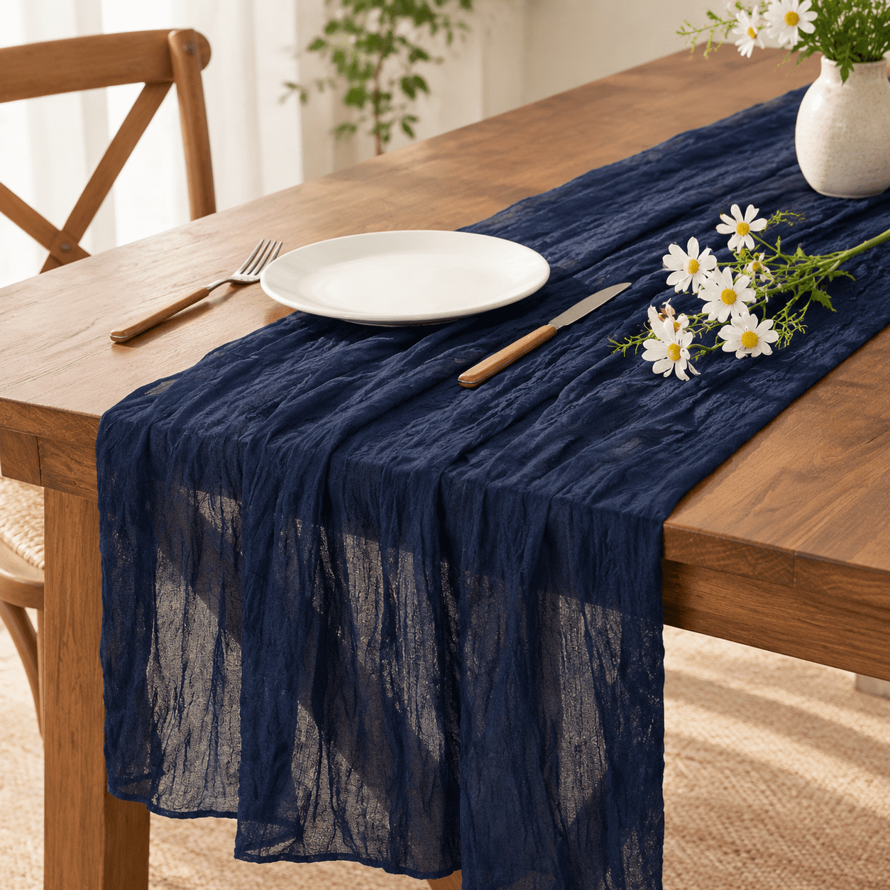 Cheesecloth Table Runner Fall Boho Wedding Birthday Party Home Decor ...