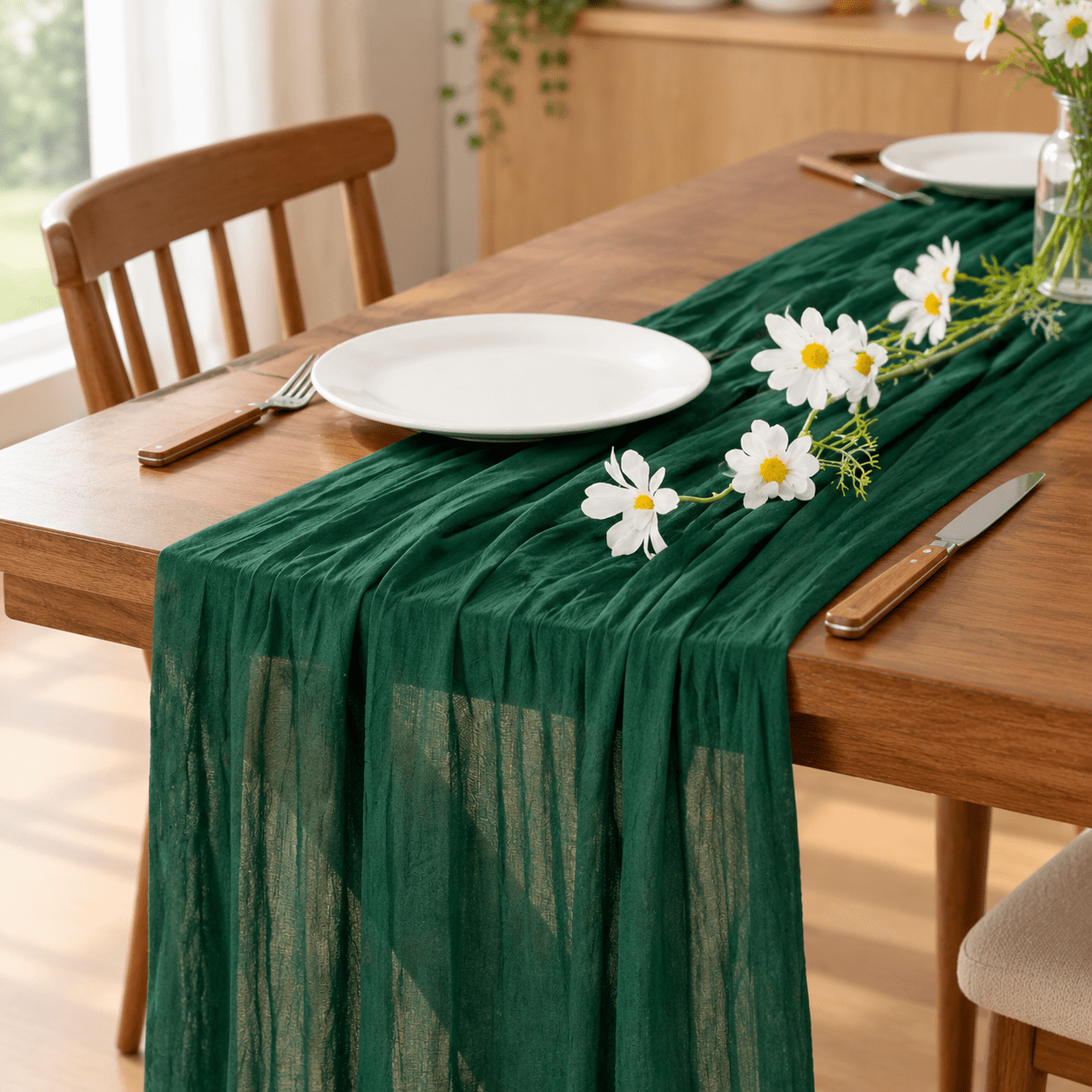 Cheesecloth Table Runner Fall Boho Wedding Birthday Party Home Decor ...