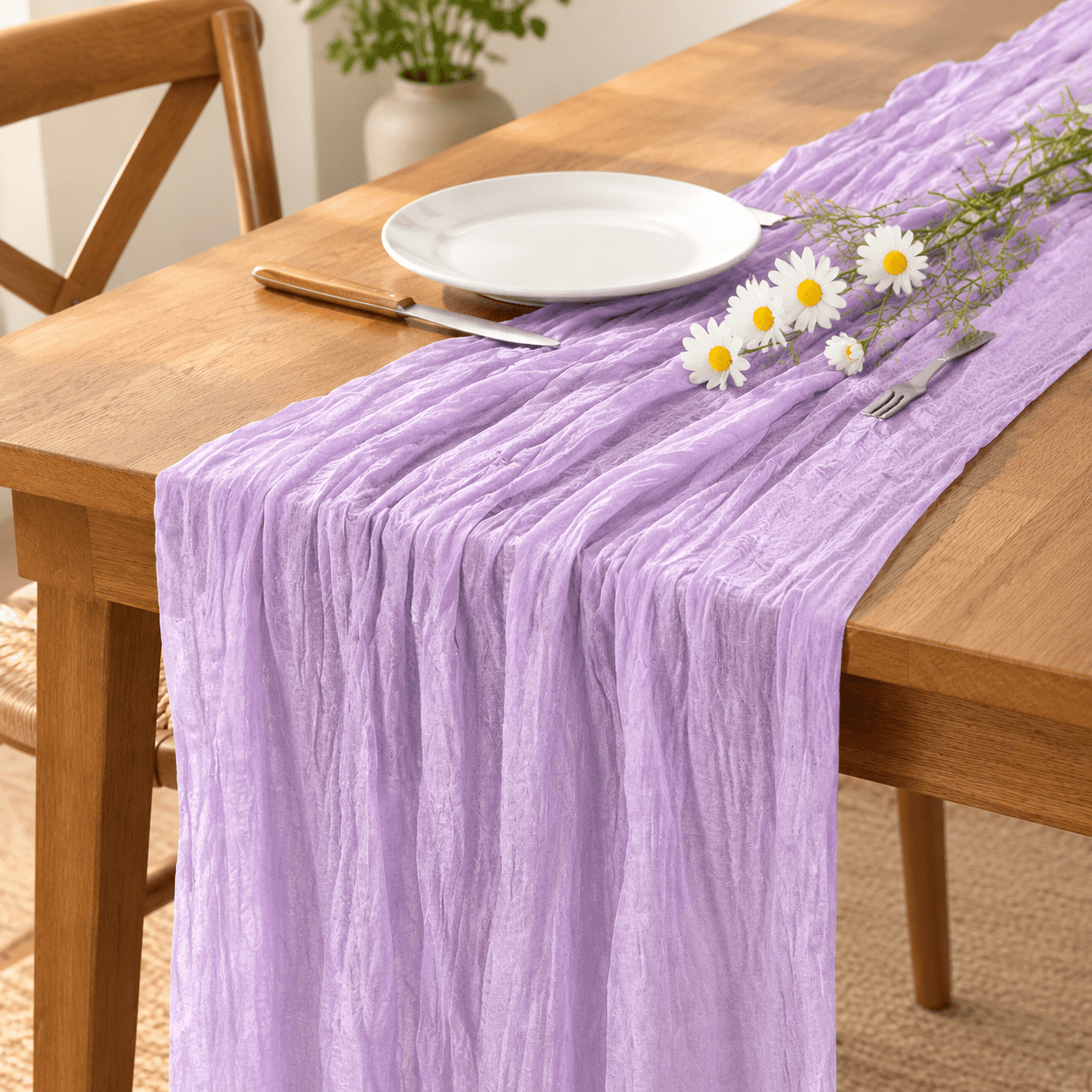 Cheesecloth Table Runner Fall Boho Wedding Birthday Party Home Decor ...
