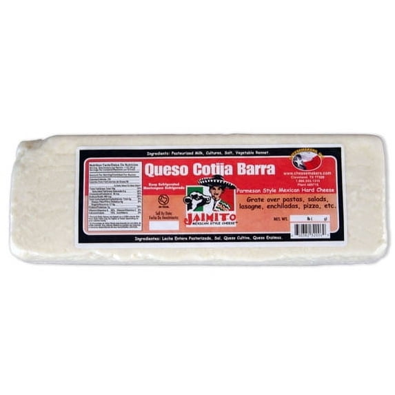 Jaimito, Cotija Cheese Blocks, 5 Lb, 4 Per Case, Crumbly Texture ...