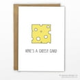 Cheesy Greeting Card – "Here's a Cheesy Card" with Fun Cheese Design ...