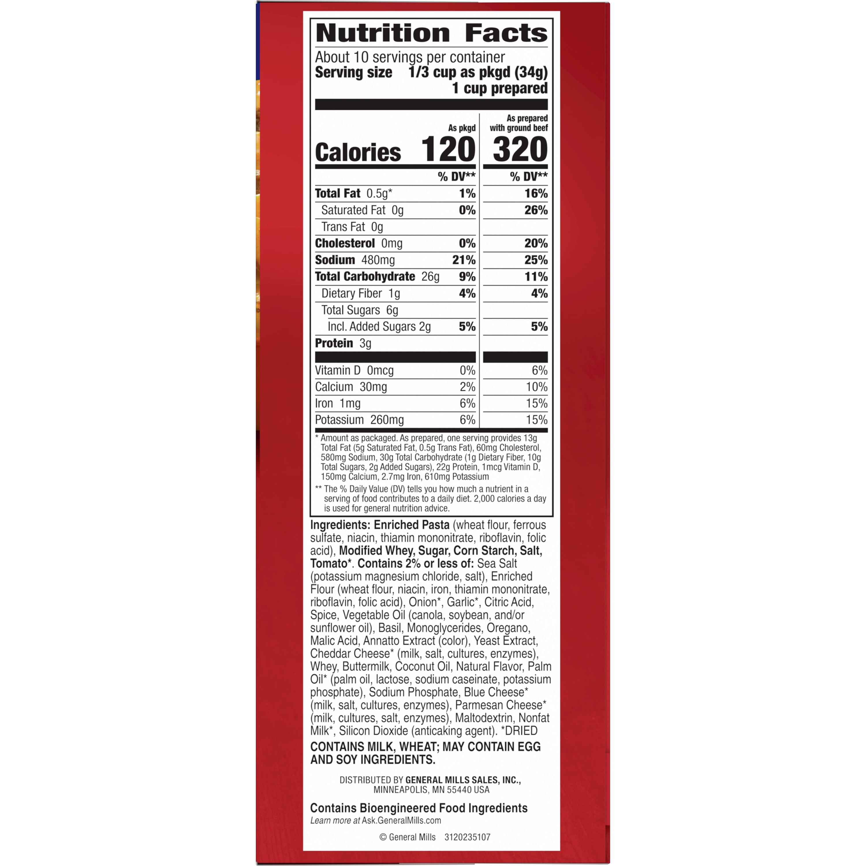 Cheesy Italian Shells Hamburger Helper Twin Pack - Walmart.com