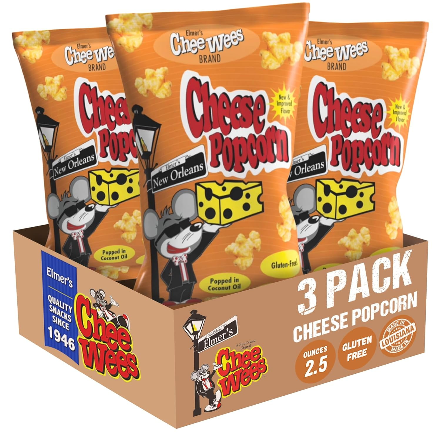 Cheesy Popcorn, Cheesy Deliciousness, Popped in Coconut Oil, Gluten ...