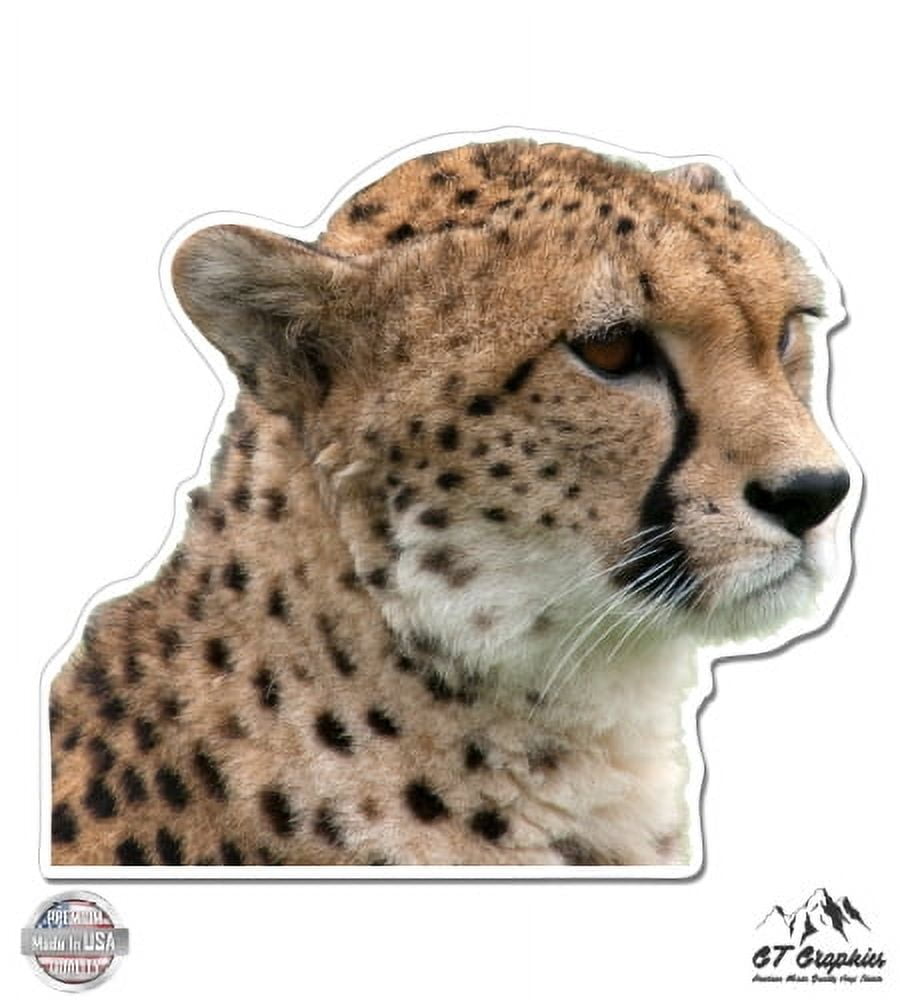 Cheetah - 12" Vinyl Sticker Waterproof Decal - Walmart.com