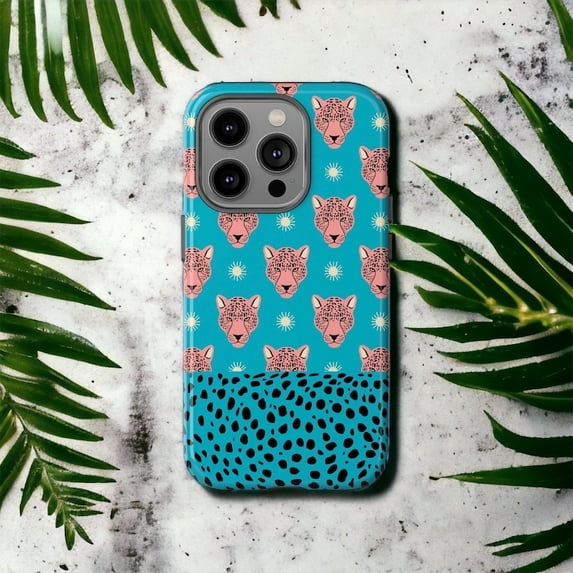 Cheetah Animal Print Phone Case Compatible with iPhone 11 to 16 Pro Max ...
