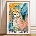 Cheetah Art Poster - Jungle King Wall Art - Tropical Wildlife And ...