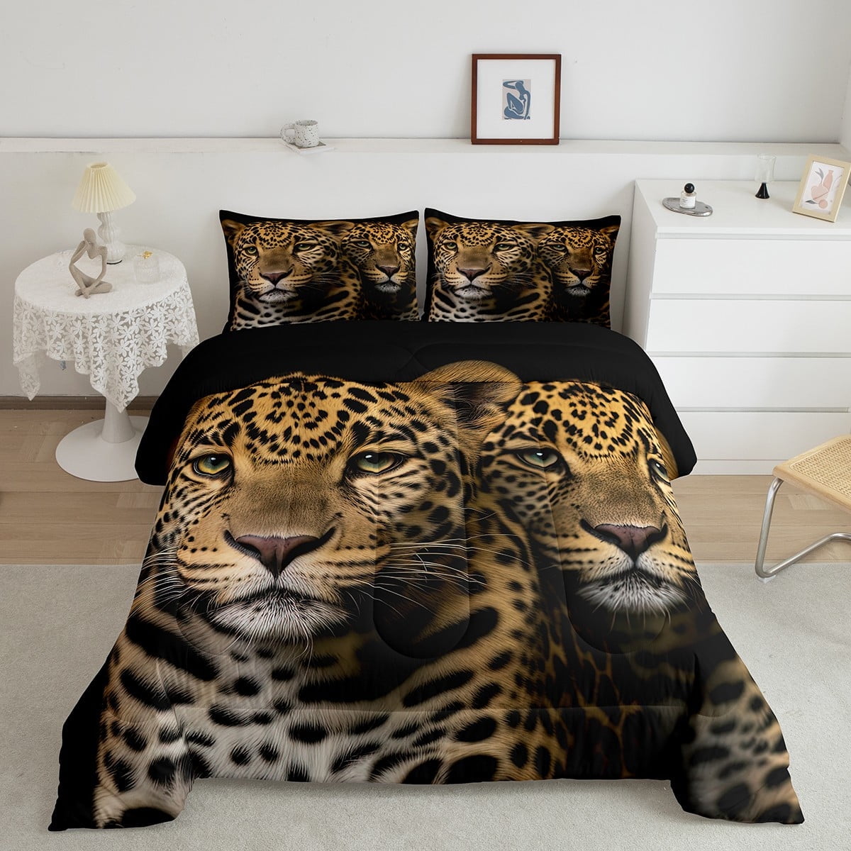 Cheetah Bedding Comforter Sets Leopard Print Comforter Set Bedding ...