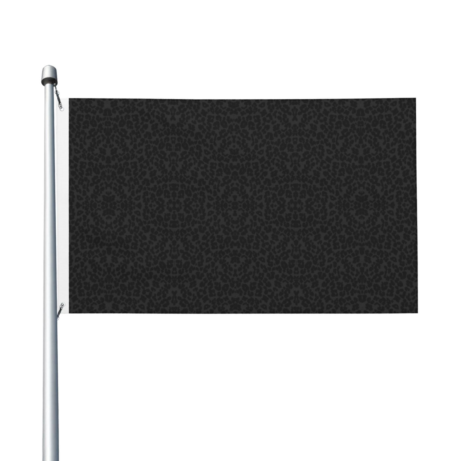 Cheetah Black Leopard Flag Flag 3x5ft Double-Sided Printing Indoor ...