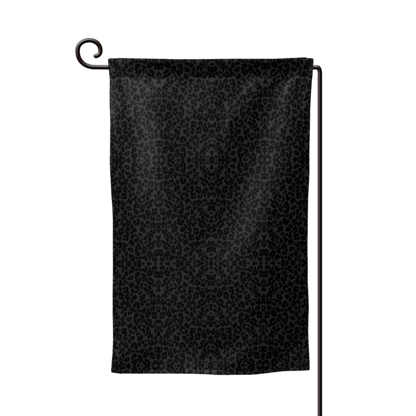Cheetah Black Leopard Garden Flag Double Sided Flags with Vivid Color ...