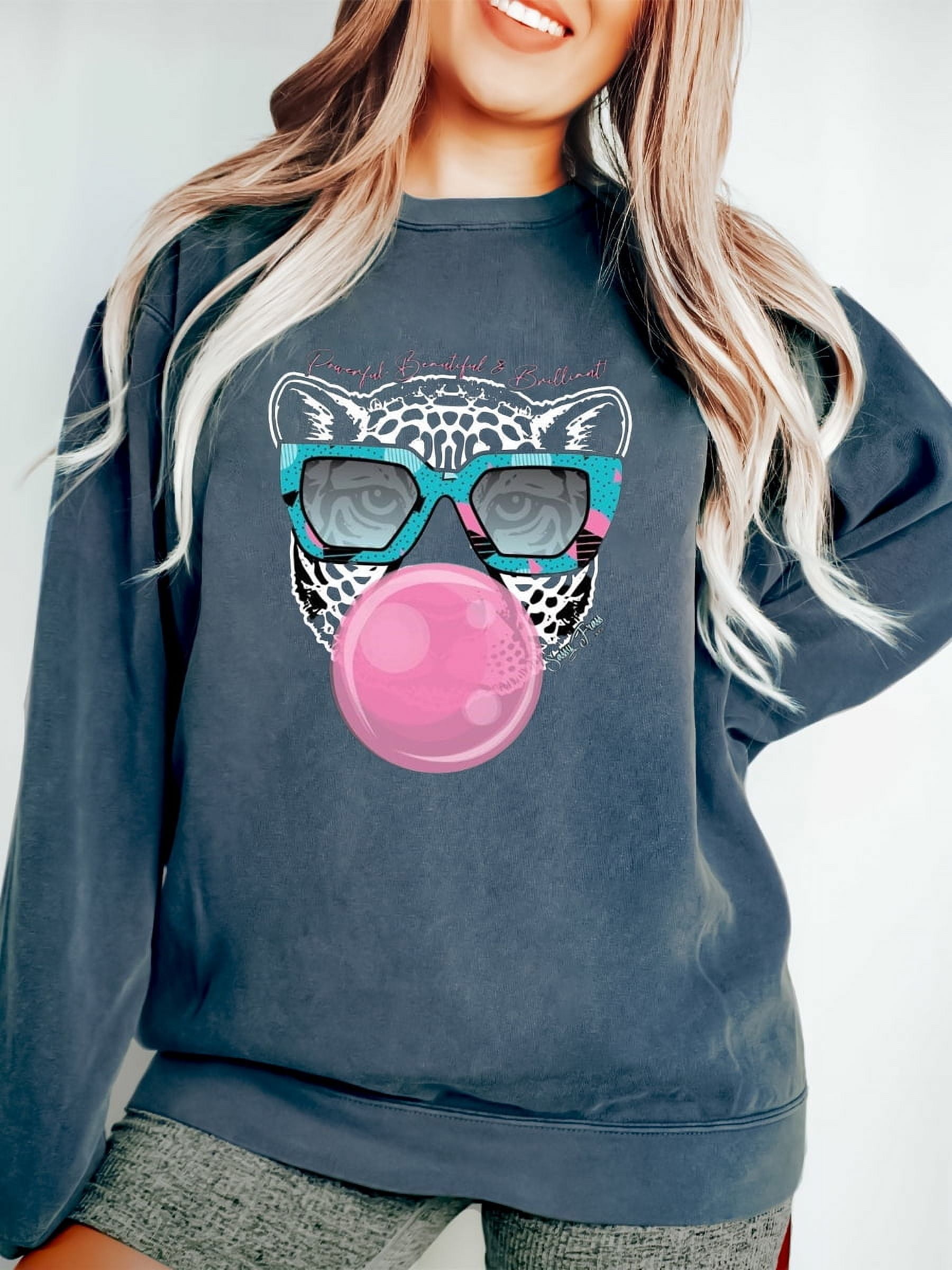 Cheetah Blowing Bubbles T-Shirt - Walmart.com