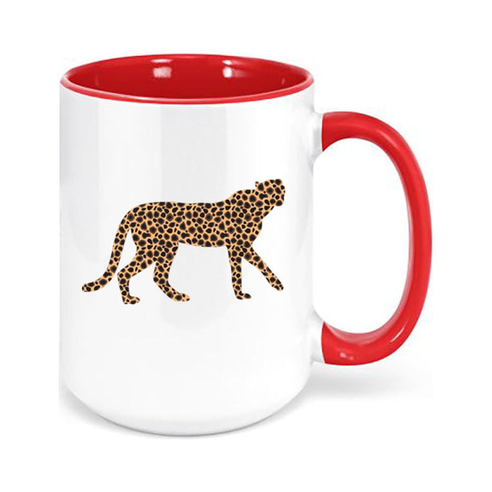 Cheetah Coffee Mug, Cheetah, Gift For Cheetah Lover, Feline Cup ...