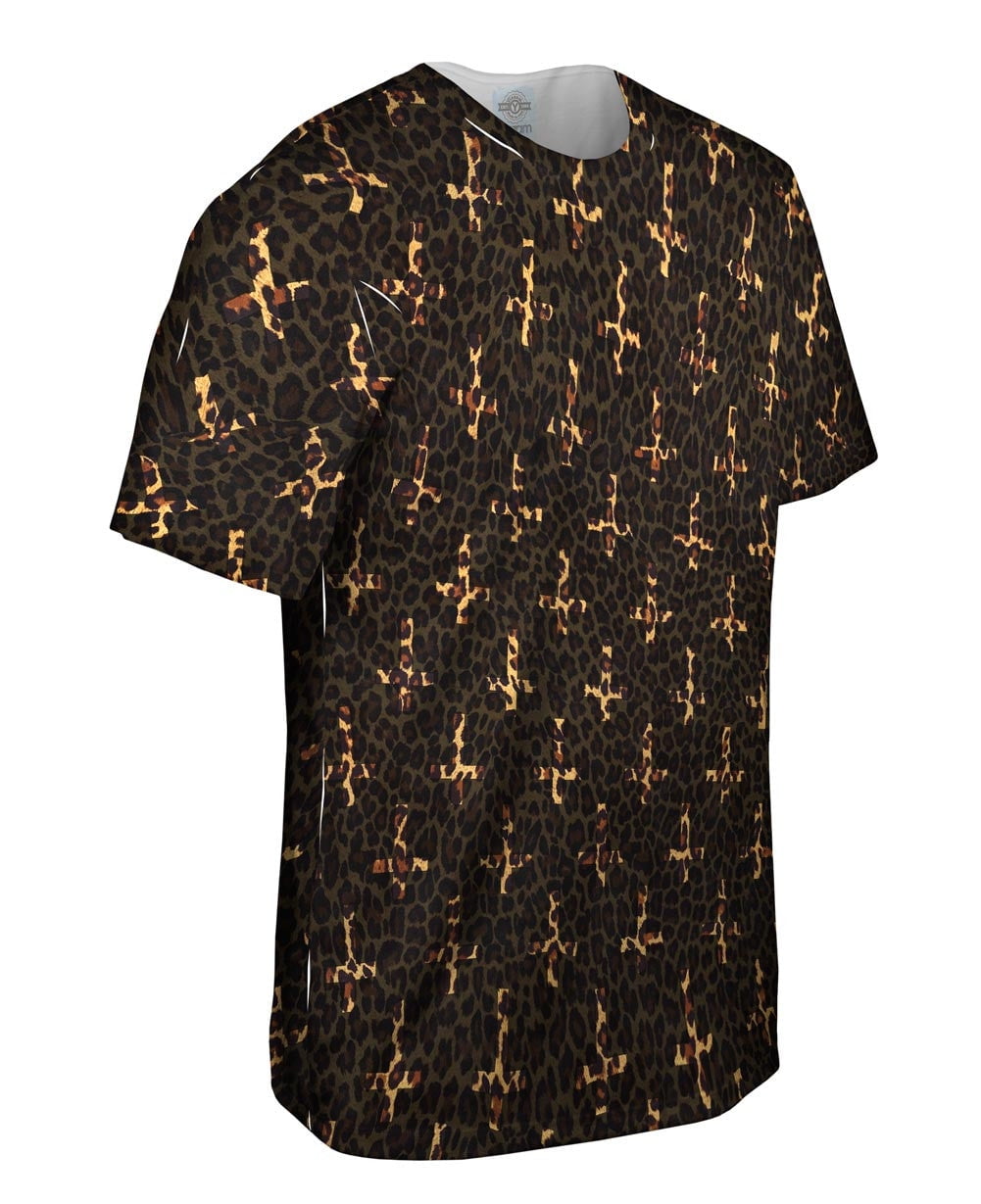 Cheetah Cross Of St Peter Mens T-Shirt All Over Print - Walmart.com