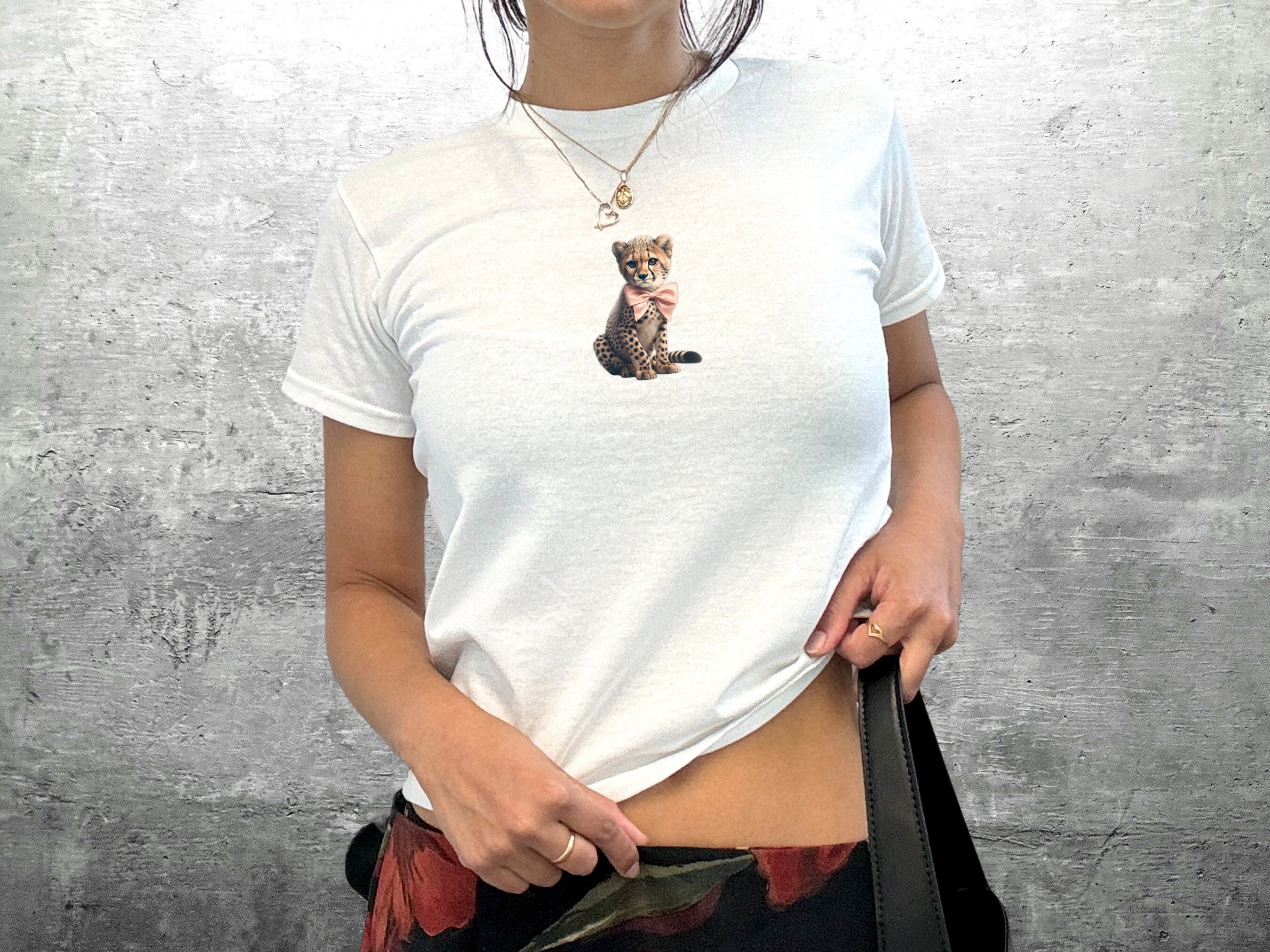 Cheetah Cub Baby Tee, Coquette Baby Tee, Trendy Baby T, Cute Baby Tee ...