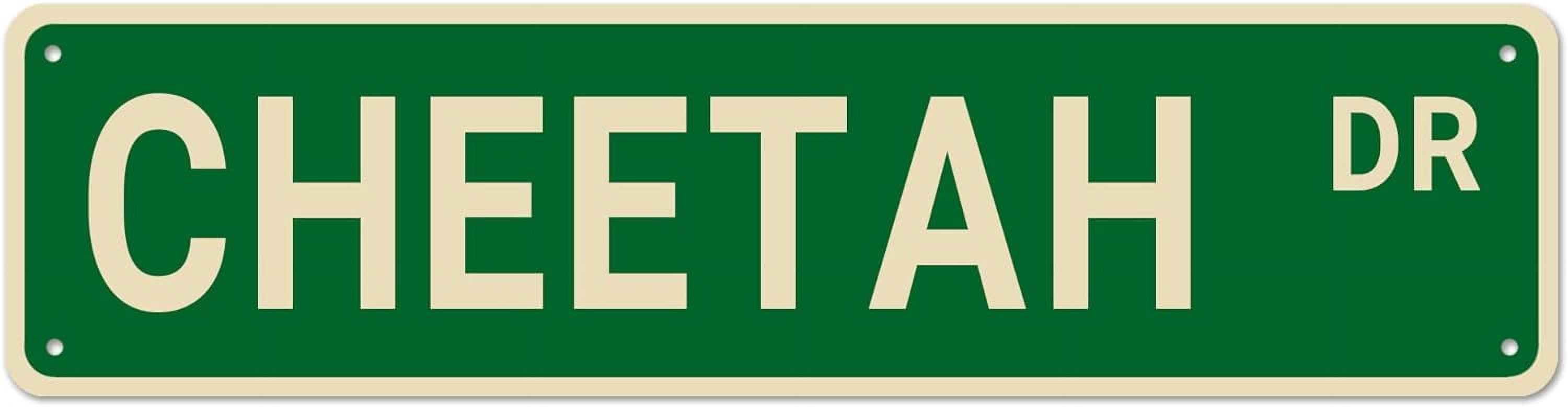 Cheetah Dr Street Signs, Cheetah Decor Cheetah Sign Gift for Cheetah ...