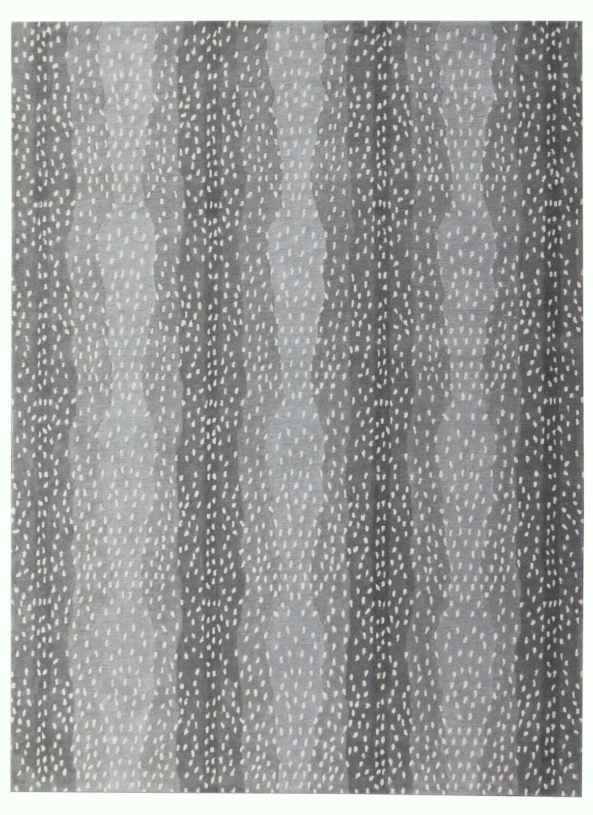 Cheetah Gray 2'.6" X 7' Area Rug Handcrafted Motif Floral Design ...