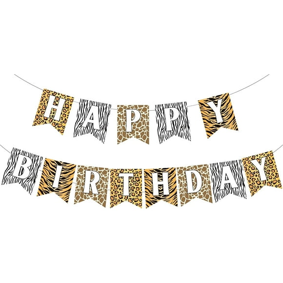 Happy Birthday Leopard Print