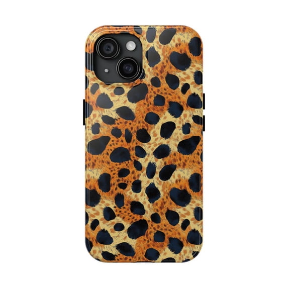 Cheetah Leopard Print Animal Case for iPhone 11 12 13 14 15 16 17 Pro ...