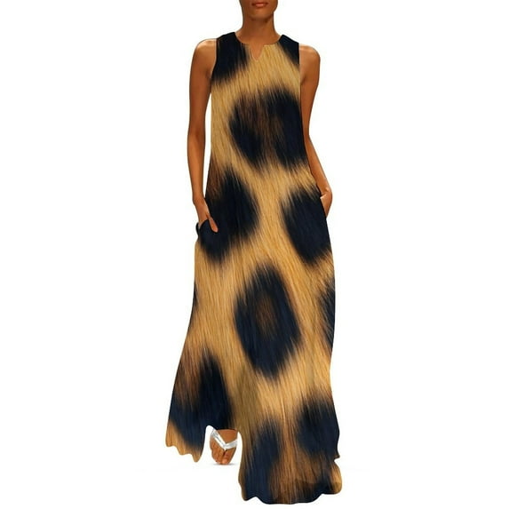 Cheetah Leopard Print Long Dress dress women summer dress for women ...