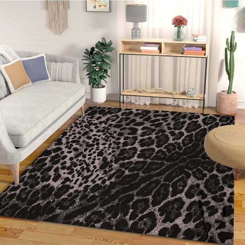 Cheetah Leopard Print Pattern Area Rugs for Living Room Bedroom ration ...