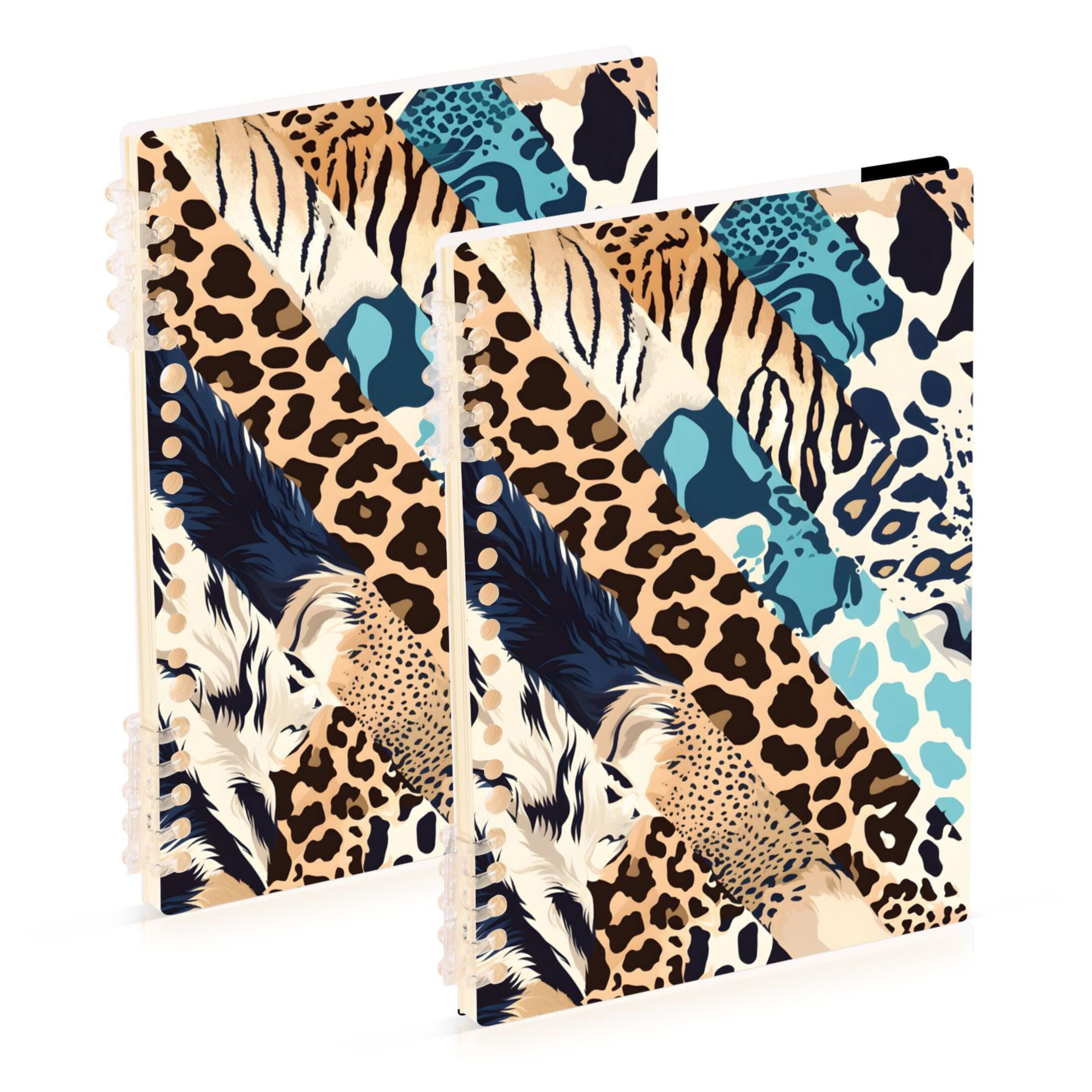 Cheetah Leopard Skin Ring Binder Notebook Journey Note Diary College ...