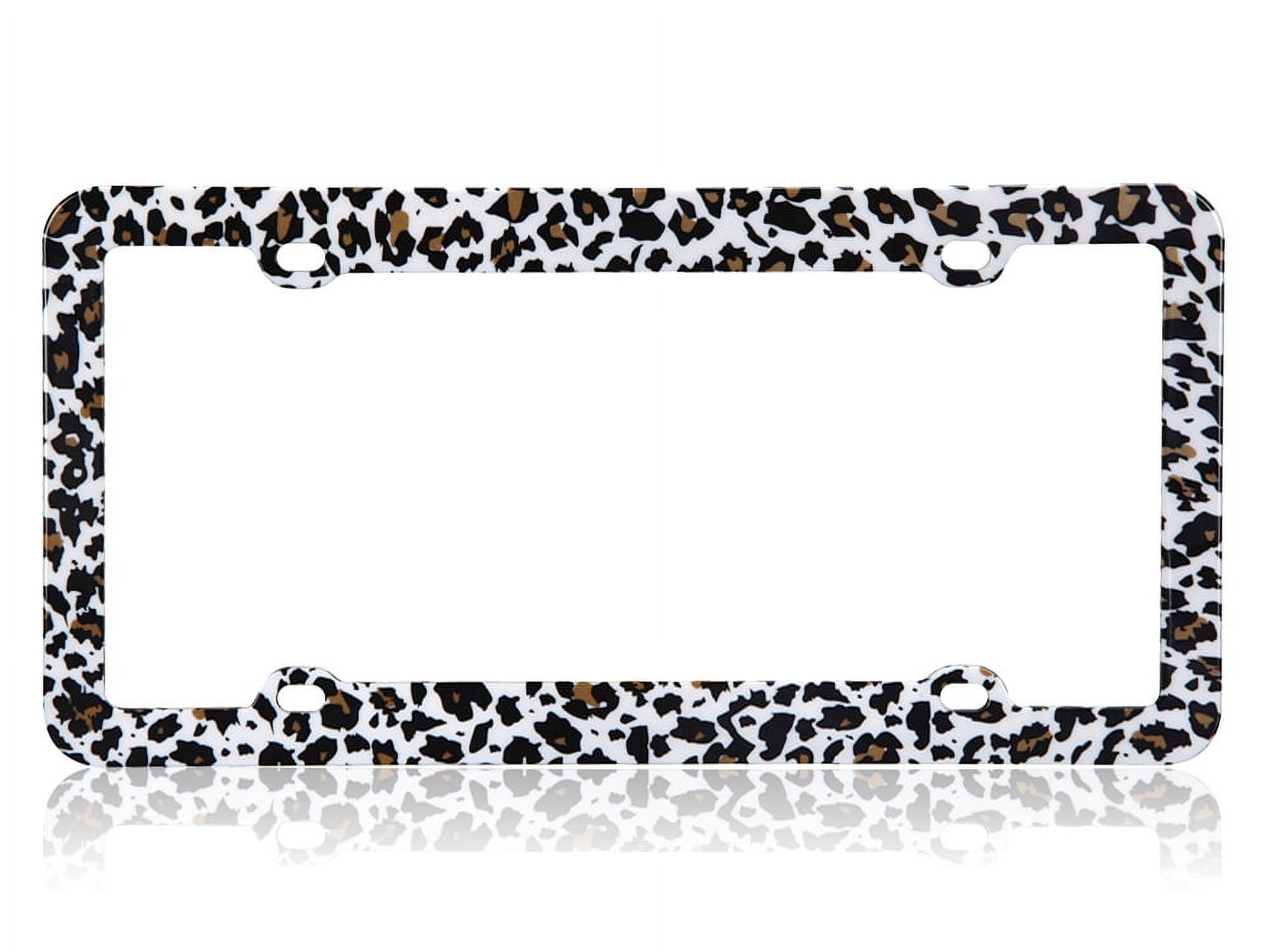 Cheetah License Plate Frame High Quality Plastic License Frame ...