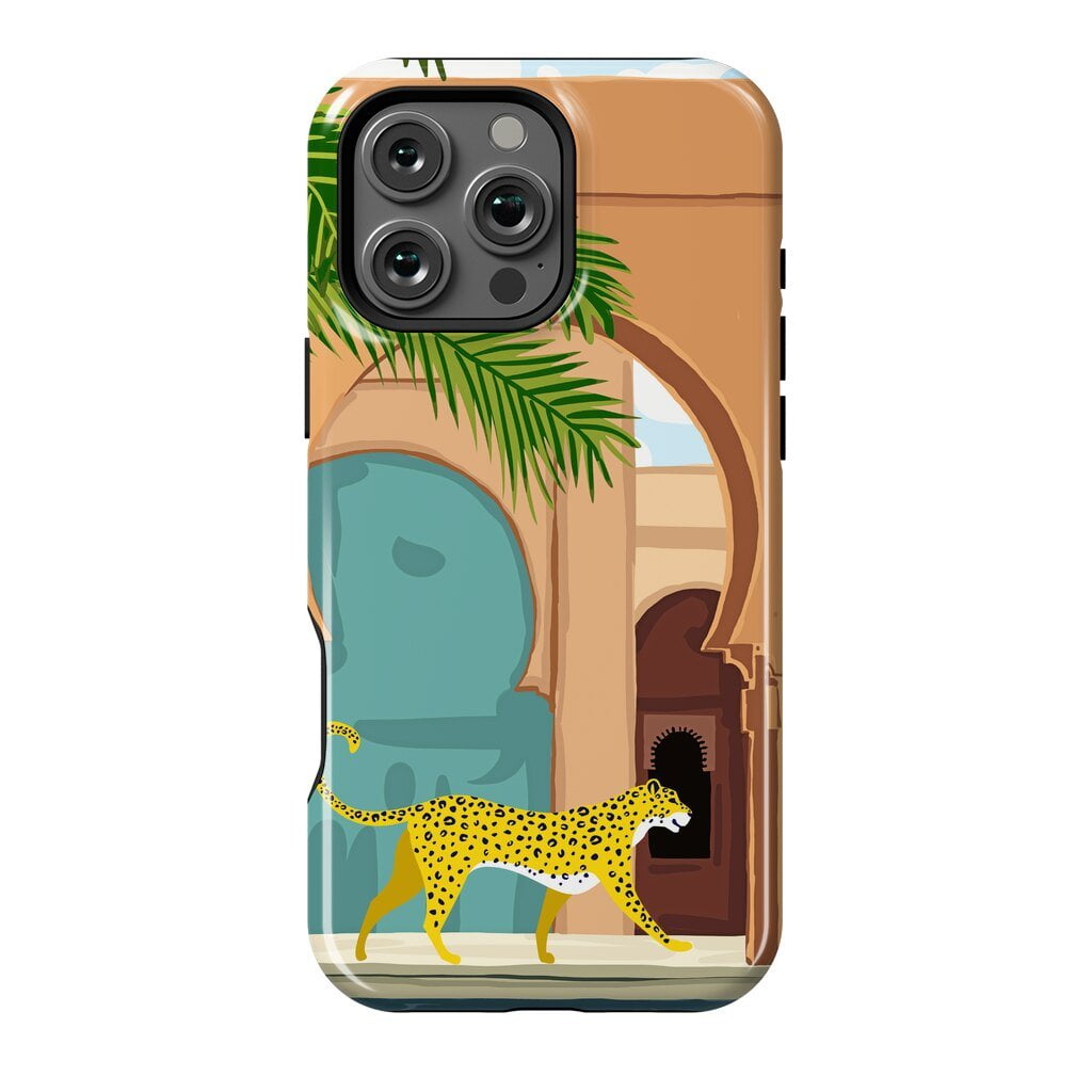 Cheetah Moroccan Arch Art for iPhone 11 to 17 Pro Max Compatible Phone ...