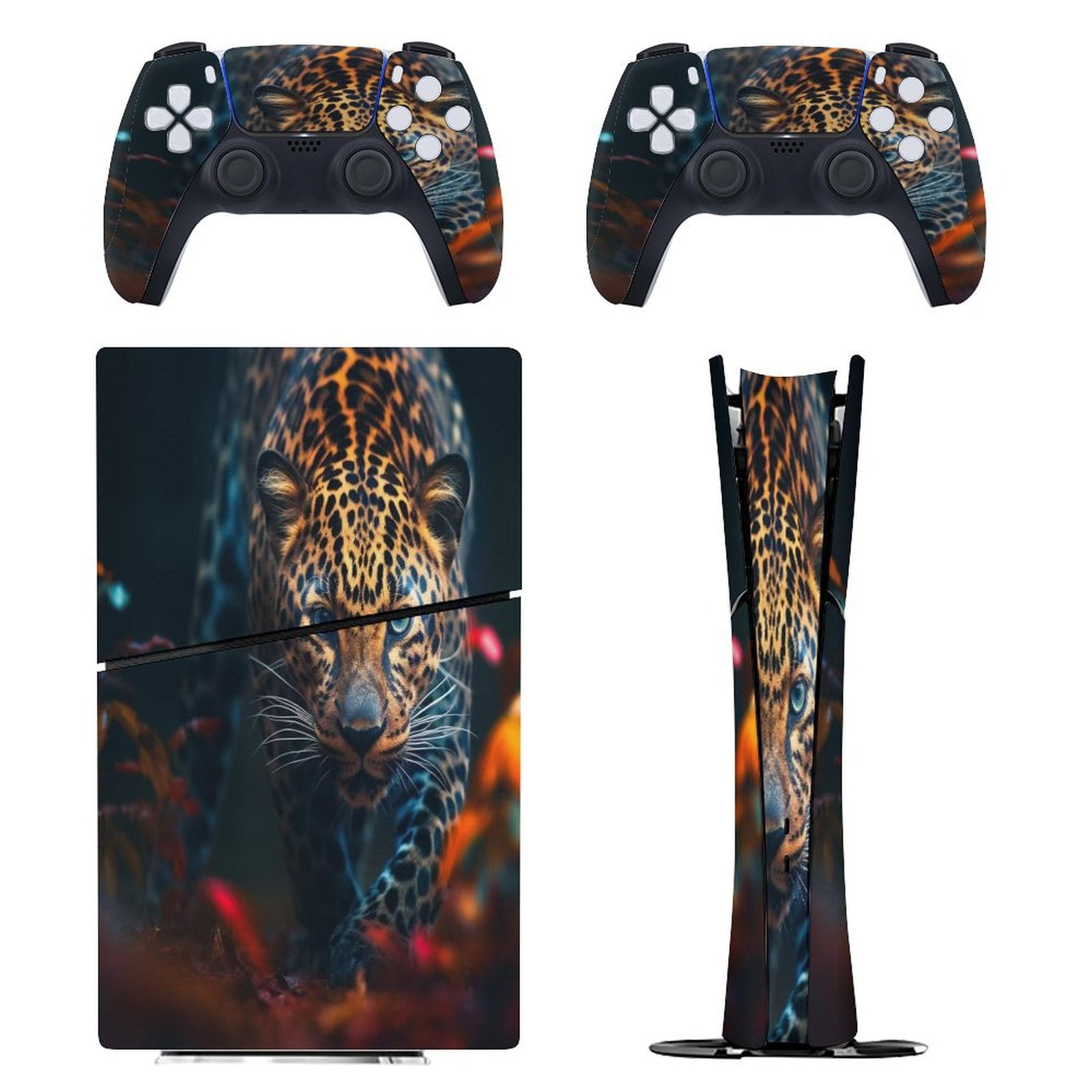 Cheetah PS5/PS5 Slim Digital Disc Skin Sticker For Console And ...