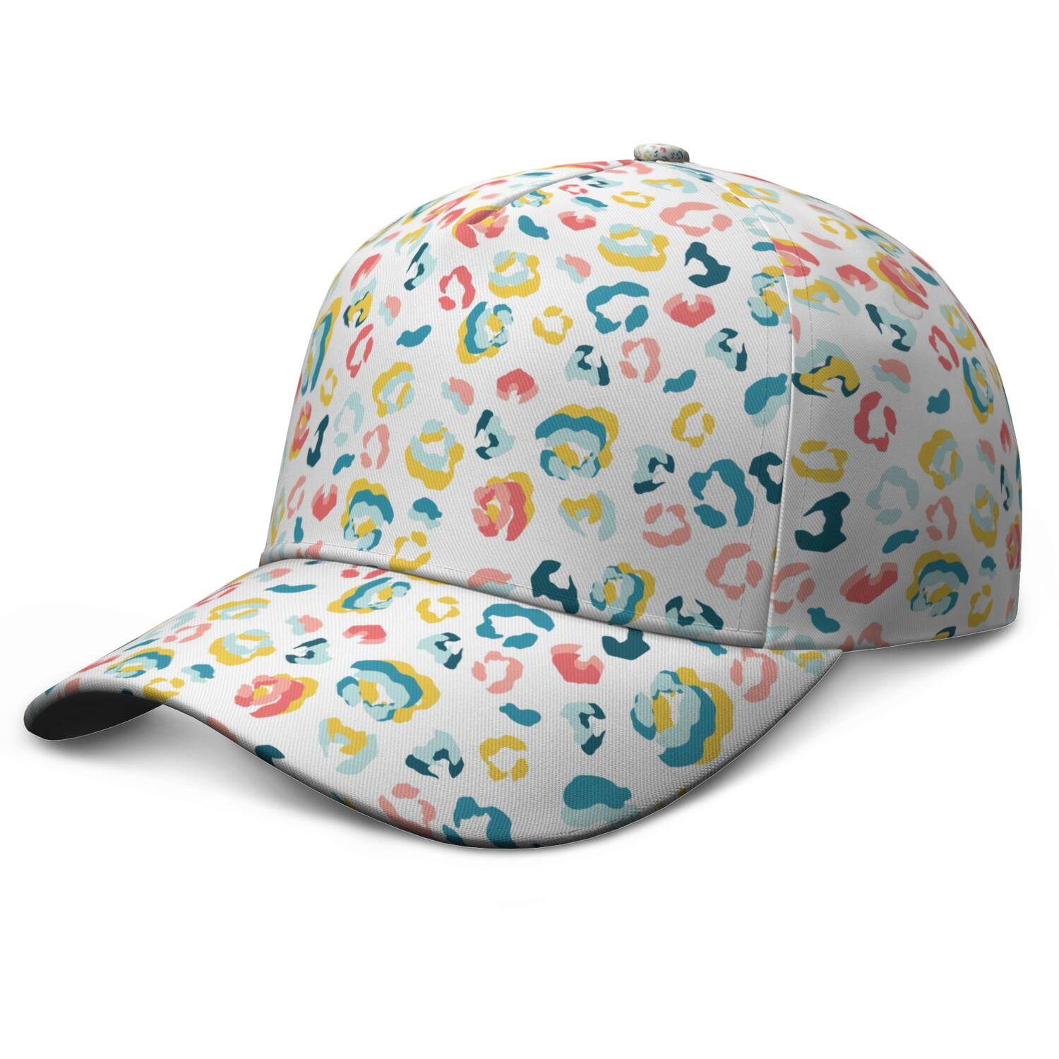 Cheetah Pattern Baseball Cap Structured 6-Panel Design - Breathable Sun ...
