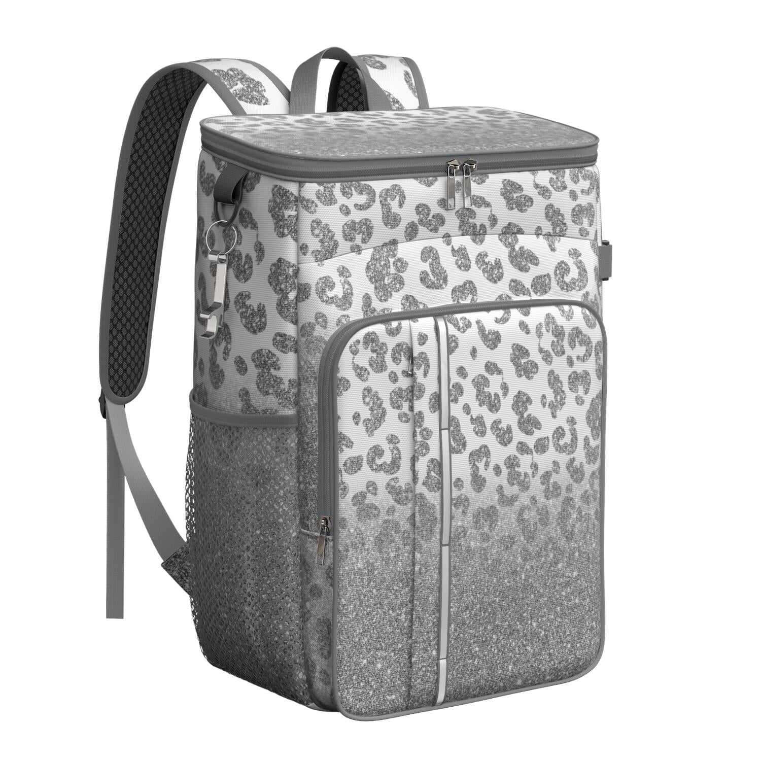 Cheetah Pattern Cooler Backpack - Fashion Insulated Lunch Bag with 20L ...