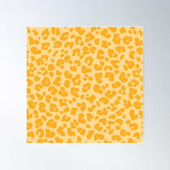 Cheetah Pattern Poster Wall Art, Modern Wall Decor For Living Room ...