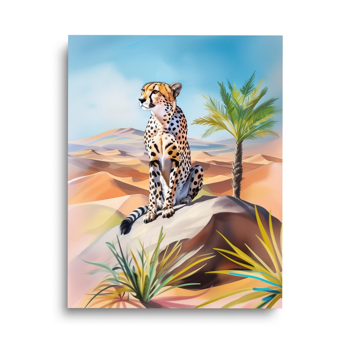 Cheetah Print, African Safari Wall Art, Wildlife Nursery Decor, Exotic Animal Poster, Desert ...