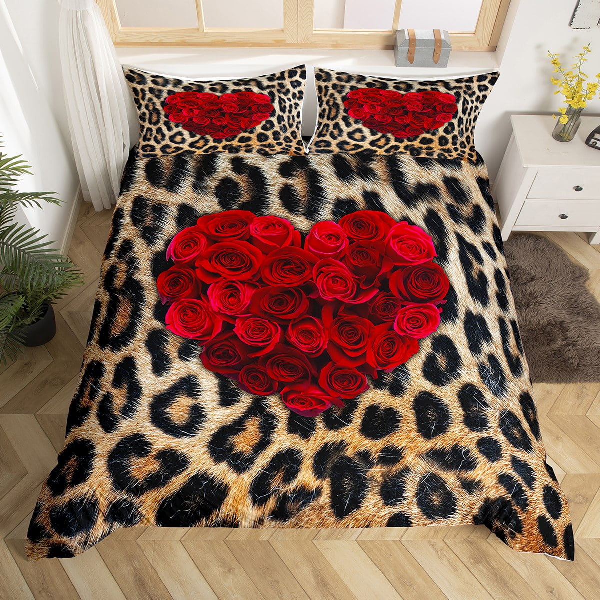 Cheetah Print Bedding Set for Women,Southwestern Leopard African Big ...