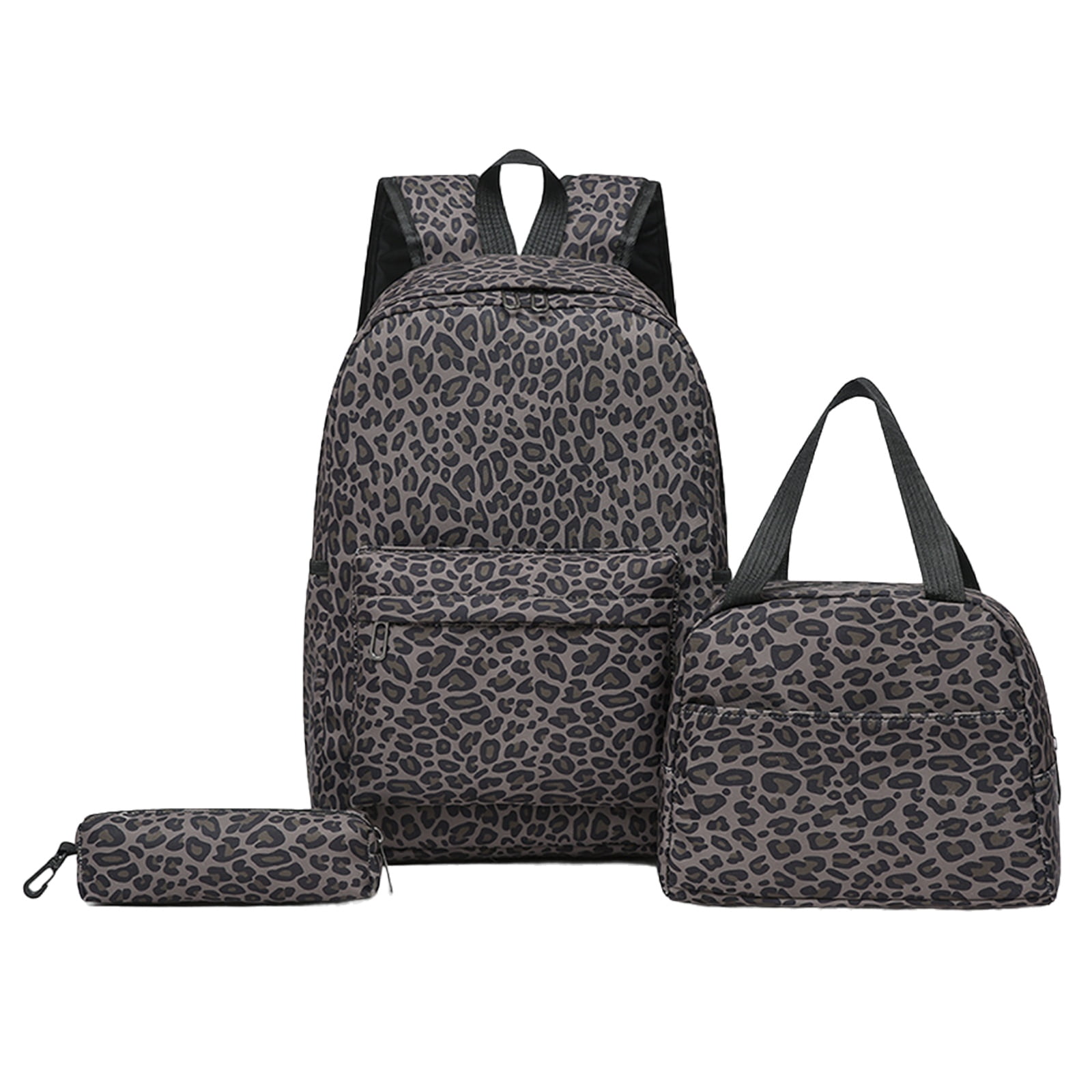 Cheetah Print Bookbag and Lunch Bag Combo with Lunch Box and Pencil ...
