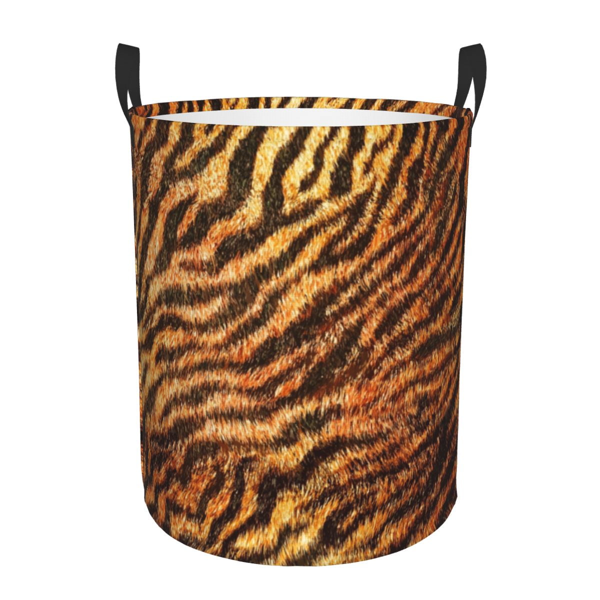 Real Leopard Laundry Basket Foldable Sexy African Animal Fur Clothes ...