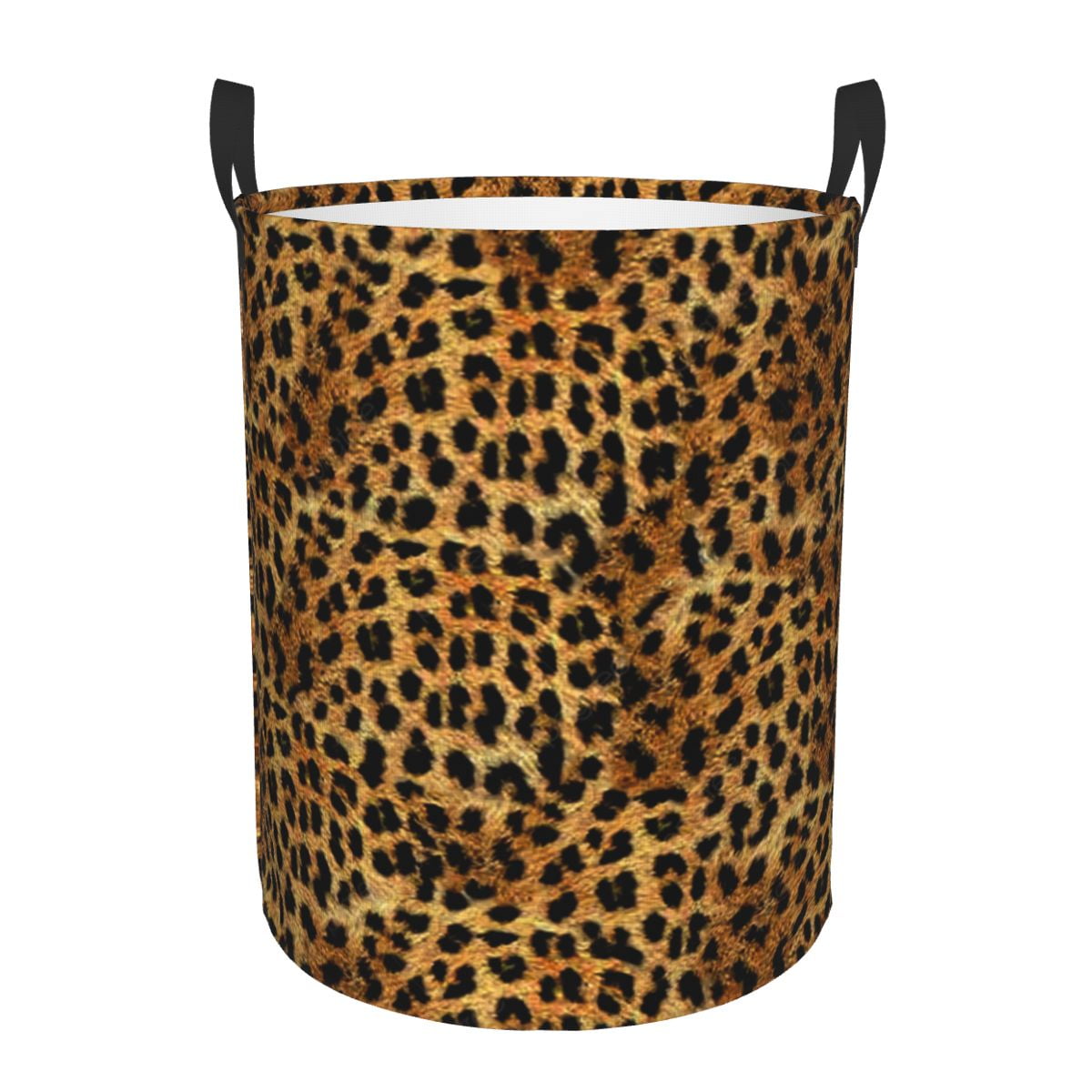 Cheetah Print Laundry Basket Foldable Large Clothes Storage Bin Leopard ...