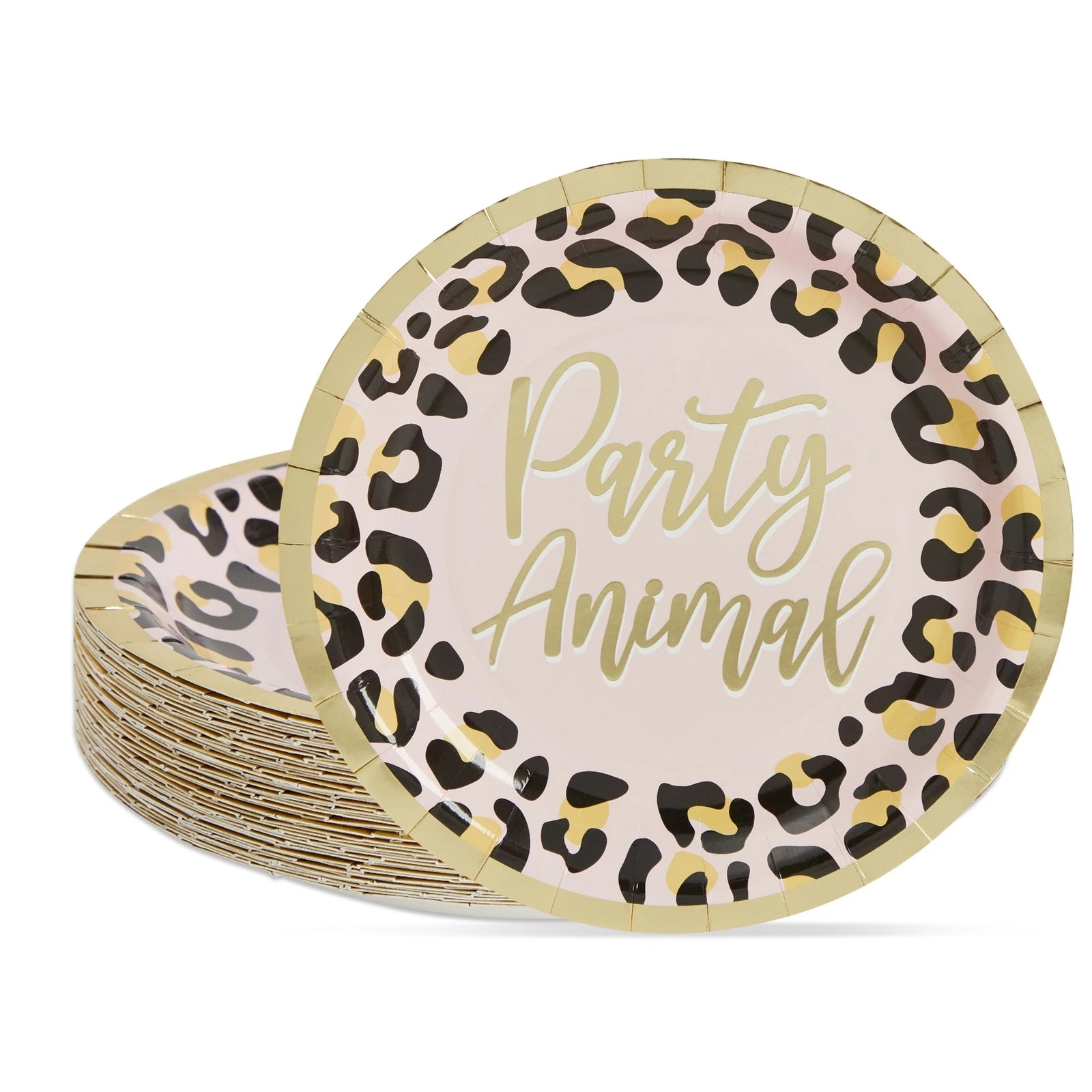 Cheetah Print Paper Plates For Party Animal Safari Birthday Supplies (9 ...