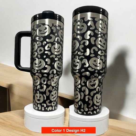 Cheetah Pumpkin 40oz Tumbler: Fall Theme Coffee Mug - Walmart.com