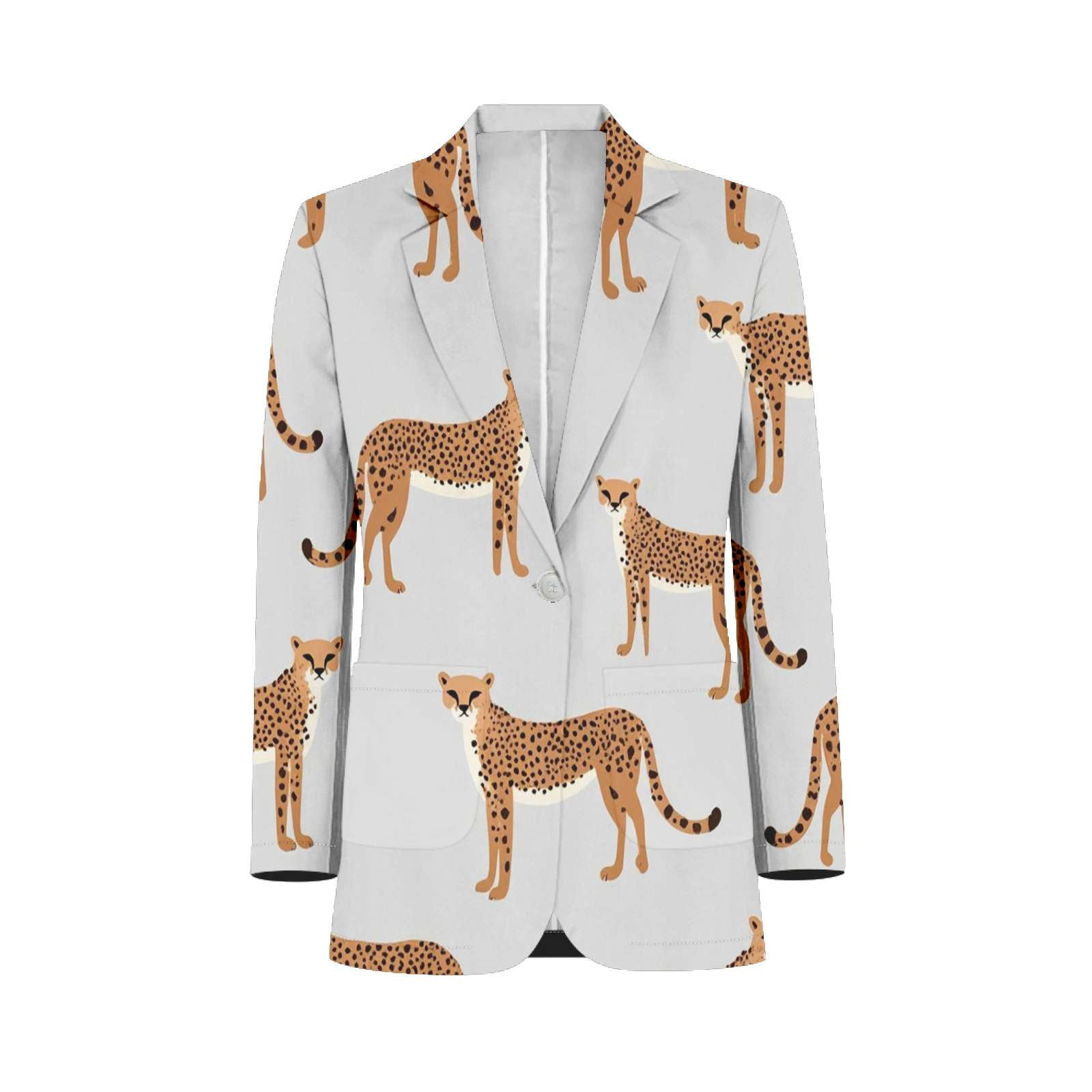 Cheetah Seamless Pattern Repeat Men's Suit Blazer Casual Party Wear ...