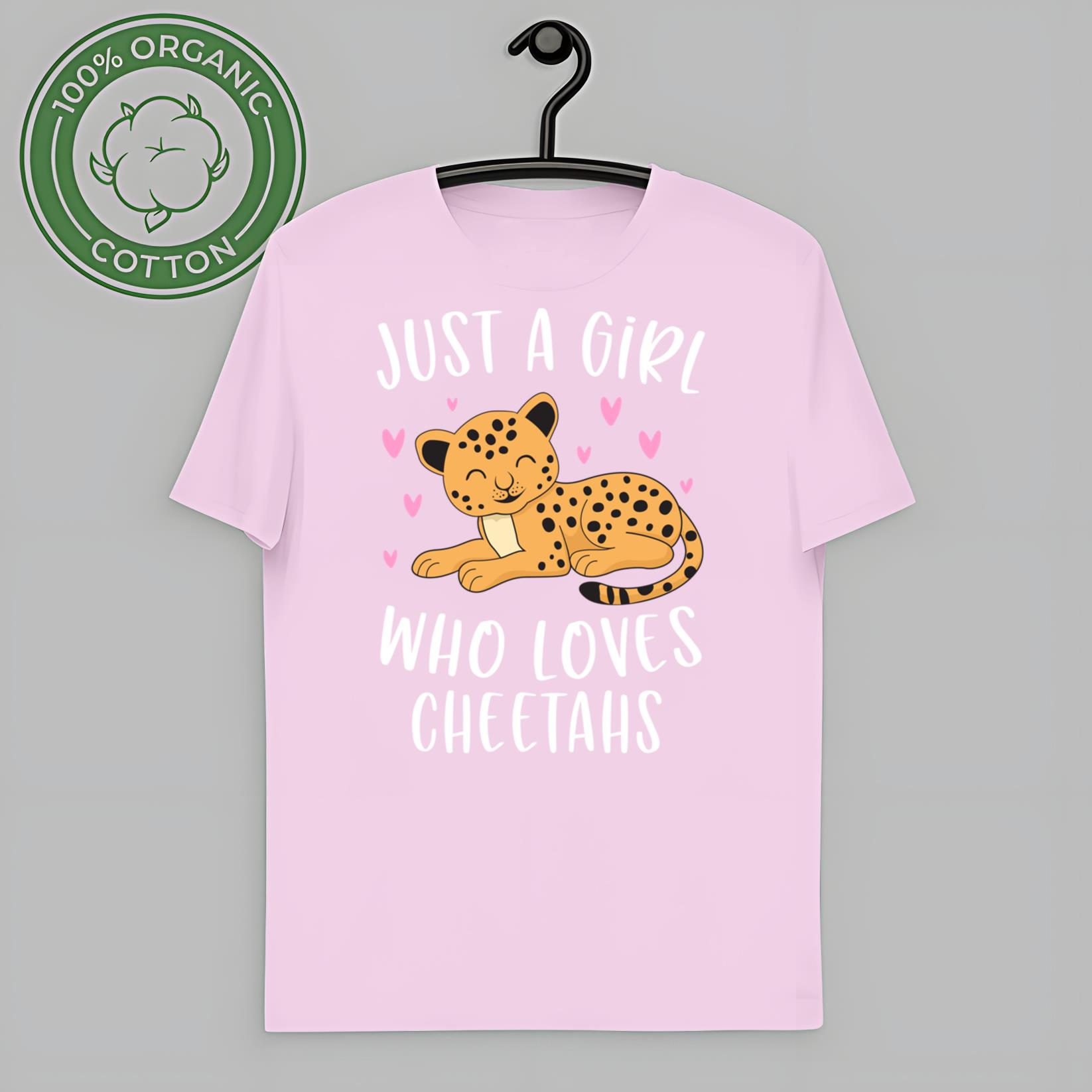 Cheetah Shirt For Girls Just A Girl Who Loves Cheetahs T Shirt-TH55553 ...